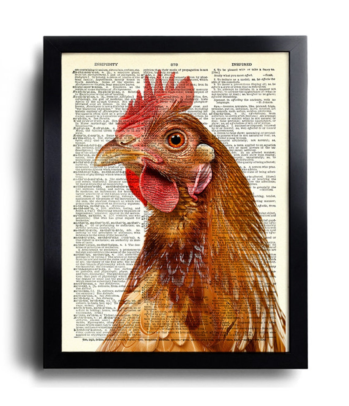 Rooster Print Set of 5 Rooster Chicken Poster Rooster Painting Chicken ...