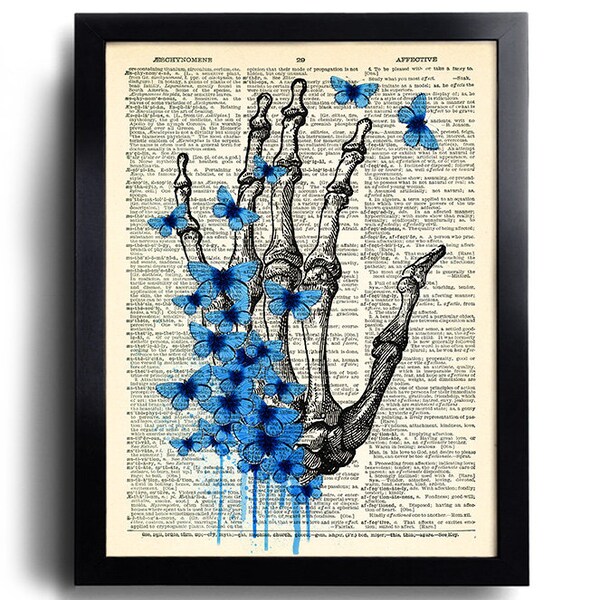 Skeleton Poster - Etsy