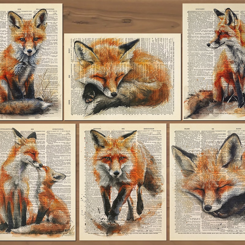 Fox Painting - Etsy