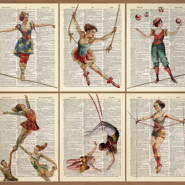Vintage Circus Art Print - Etsy