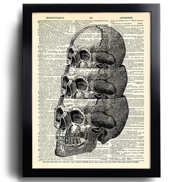 Skull Poster - Etsy