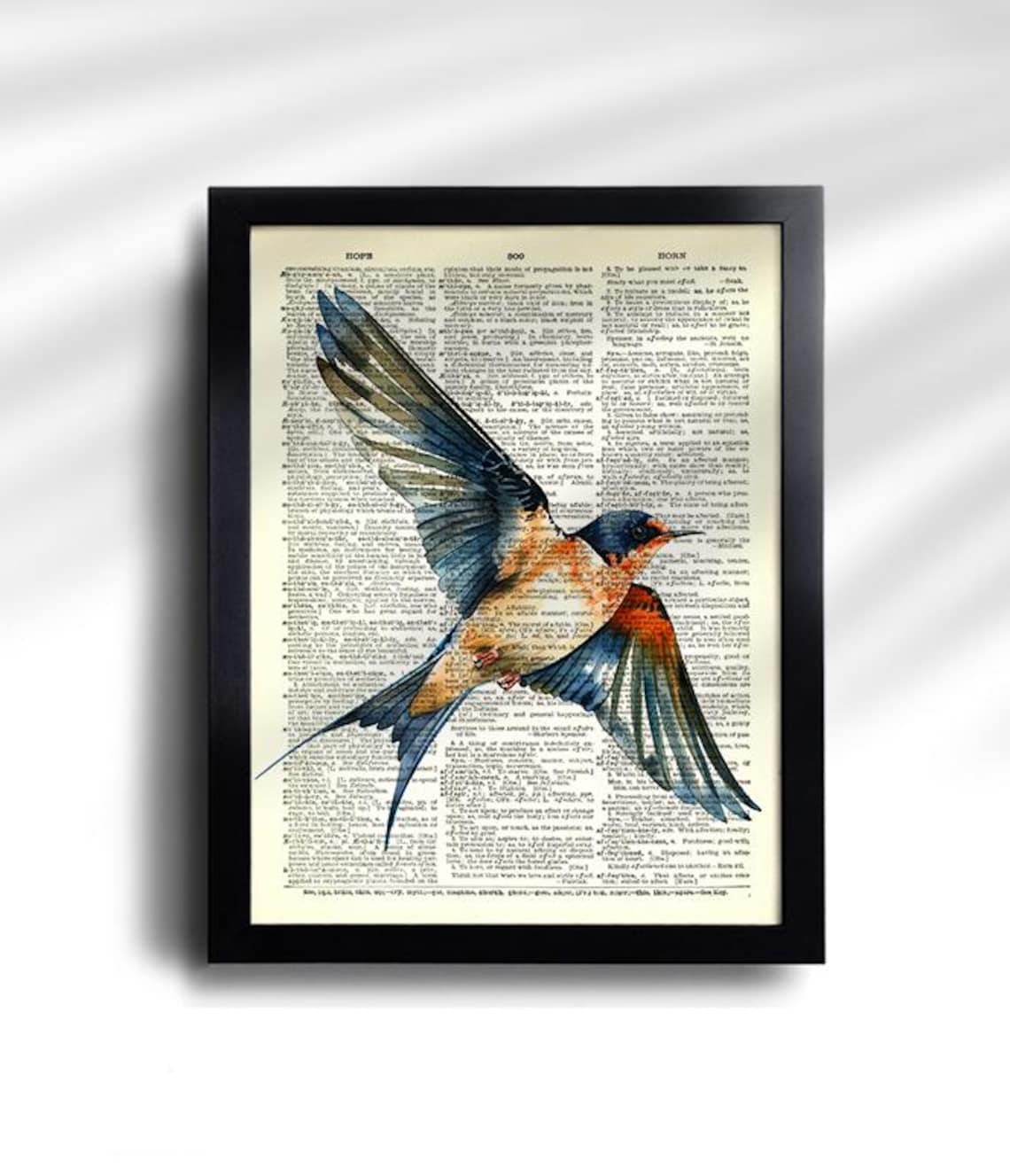 Swallow Print Set of 5 Swallow Poster Swallow Bird Print Swallow Wall ...
