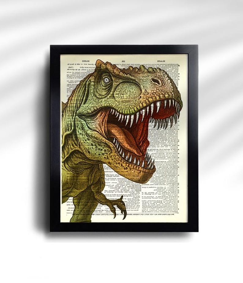 Dinosaur Print Set of 6 Prints Dinosaur Poster Dinosaur Decor Dinosaur ...