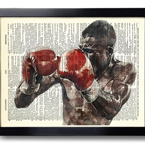 Boxing Print Set of 5 Boxing Poster Vintage Boxing Wall Decor Boxing ...