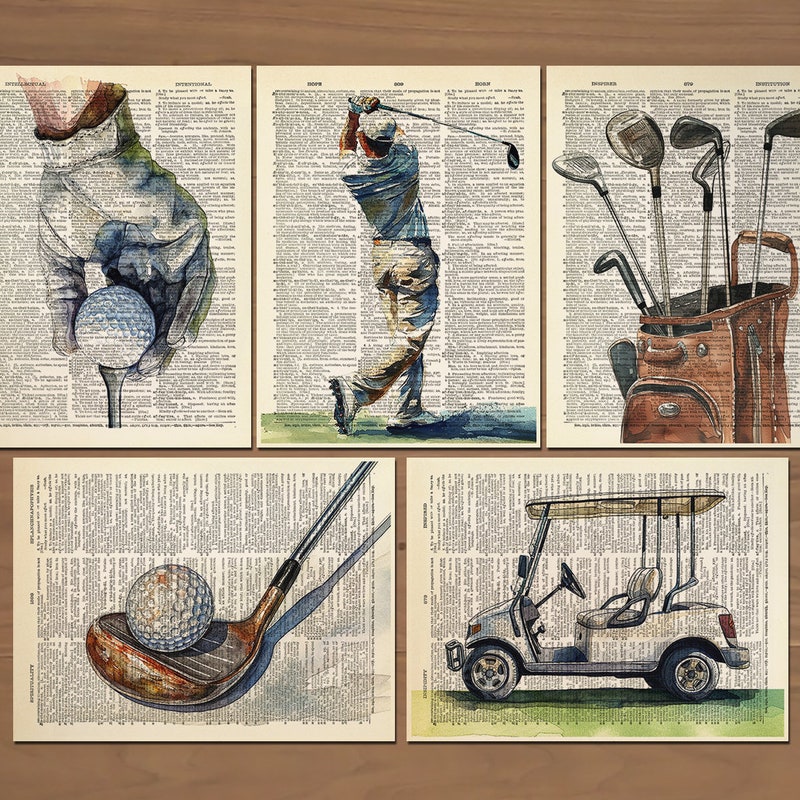 Golf Art - Etsy