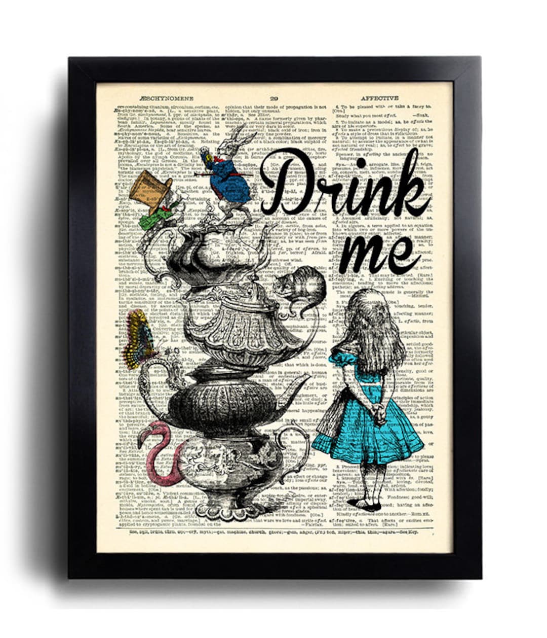 Alice in Wonderland Wall Art Poster Art, Alice in Wonderland Quotes ...