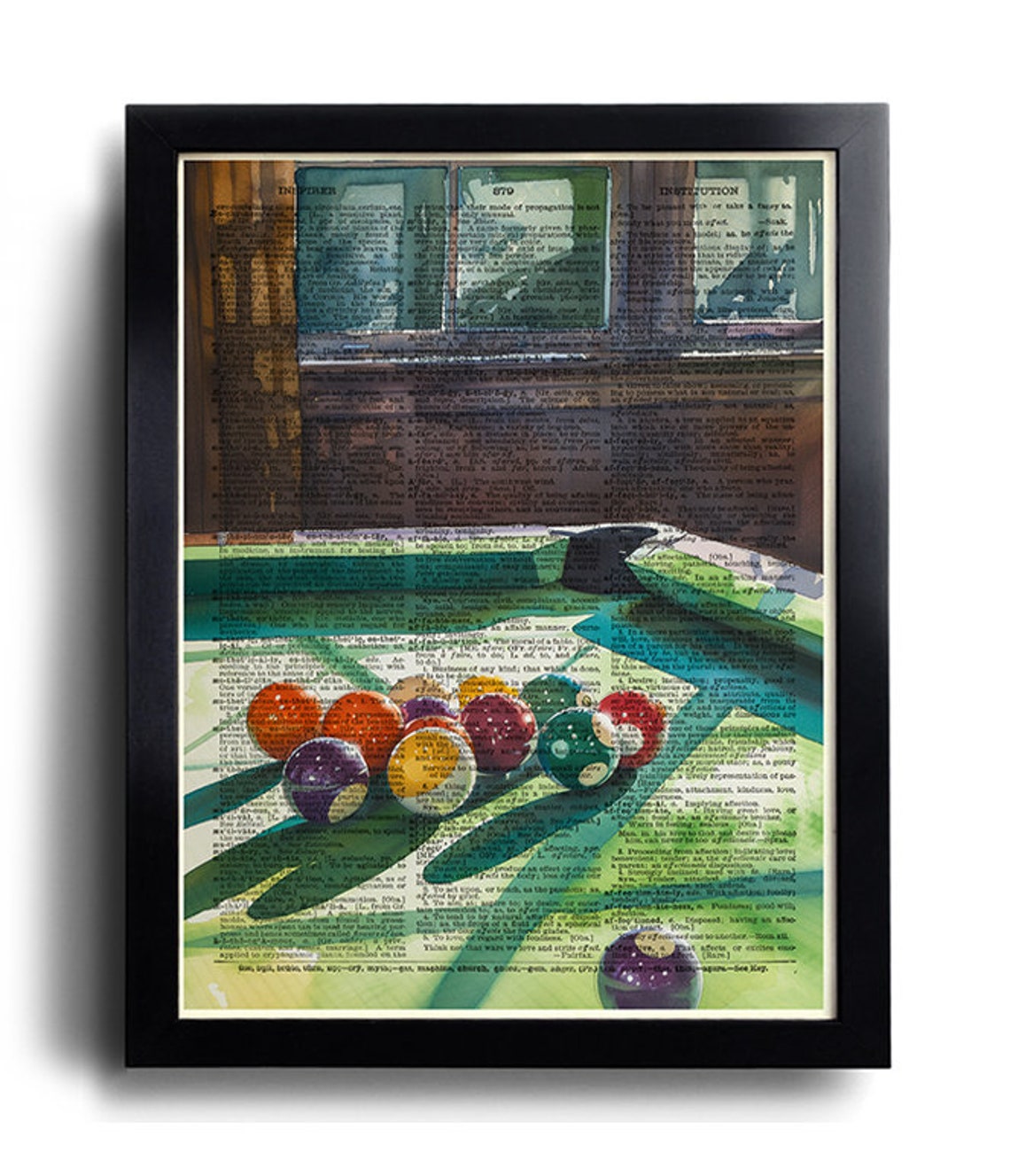 Billiards Print Set of 5 Billiards Wall Art Billiards Poster Vintage ...