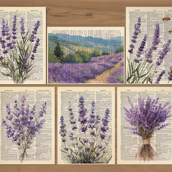 Lavender Print - Etsy
