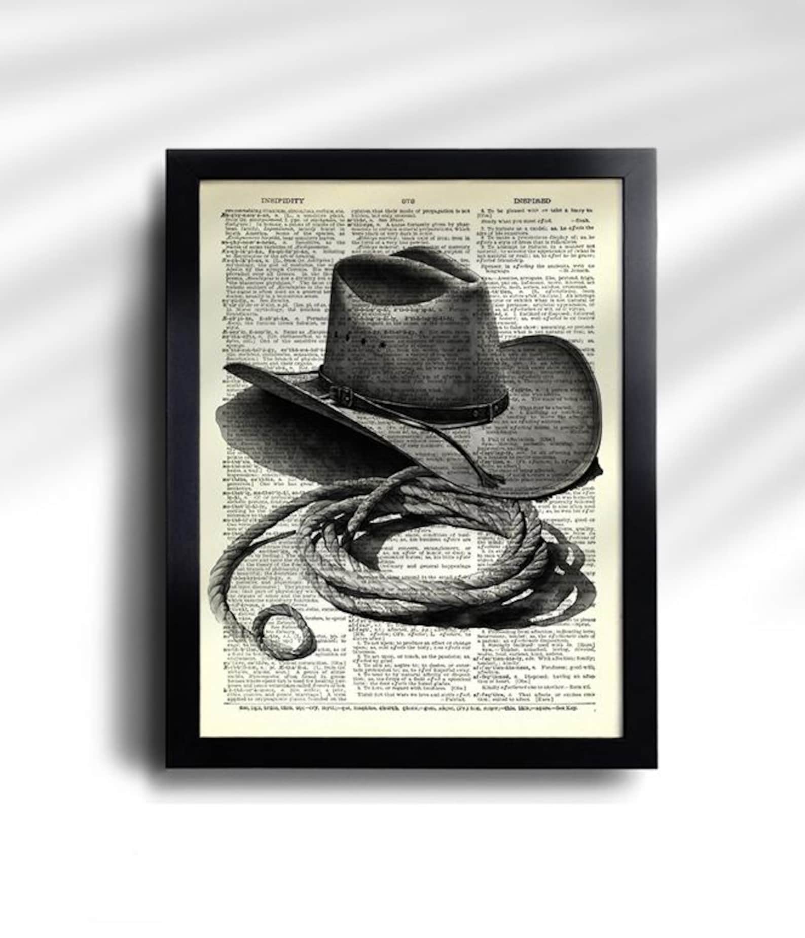 Cowboy Print Set of 6 Cowboy Poster Cowboy Wall Art Cowboy Art Print ...