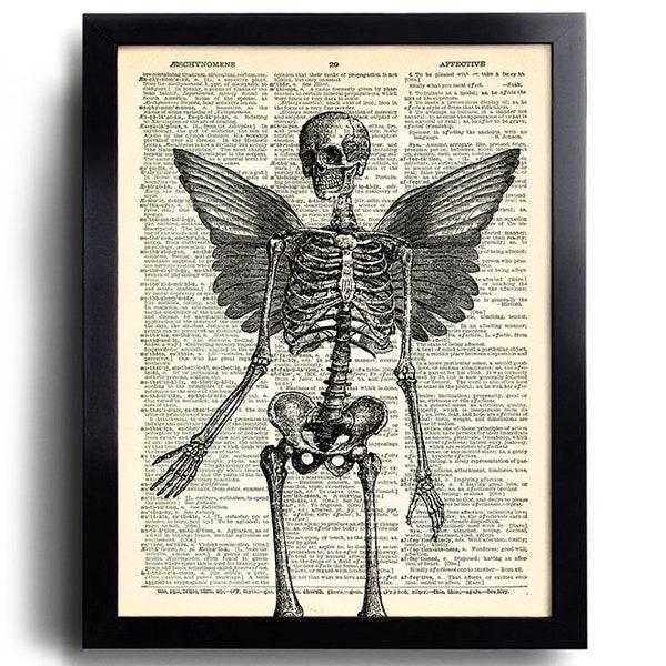Skeleton Poster - Etsy
