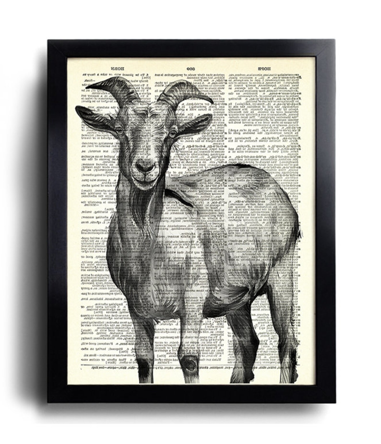 Goat Print Set of 5 Goat Poster Goat Painting Goat Art Print Goat Gifts ...