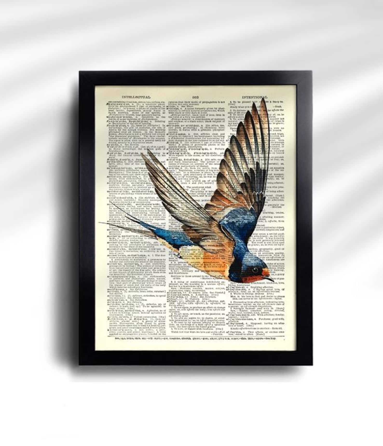 Swallow Print Set of 5 Swallow Poster Swallow Bird Print Swallow Wall ...