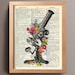 Microscope Art Print Antique Microscope Poster Medical Microscope Art ...