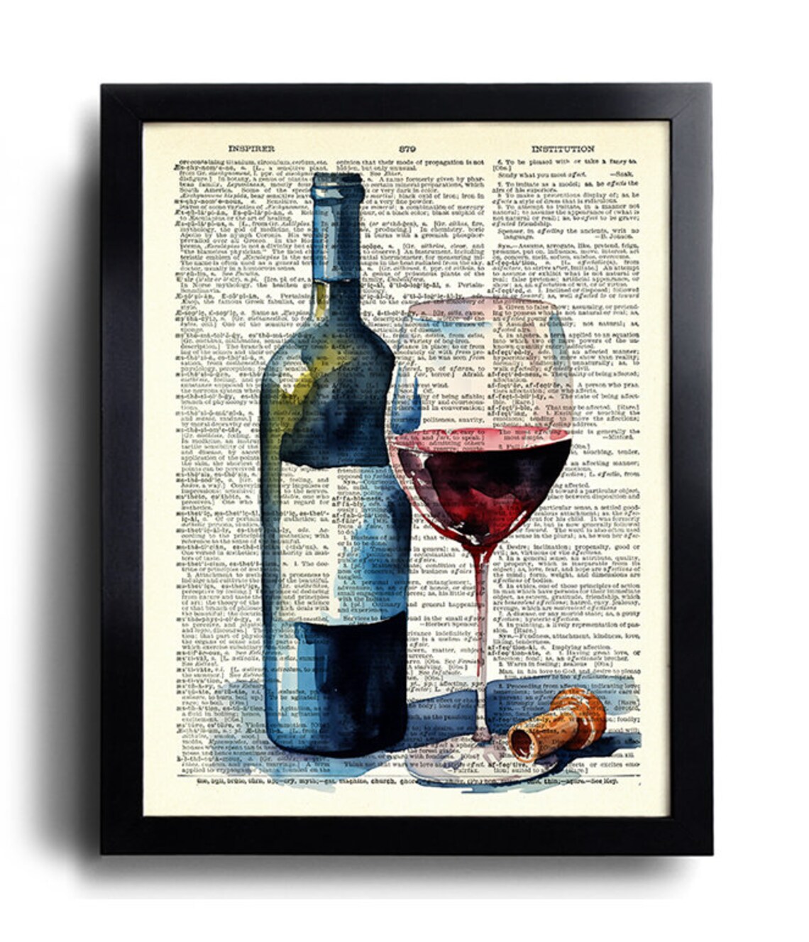 Wine Print Set of 6 Wine Poster Wine Wall Art Kitchen Decor Wine Bar ...