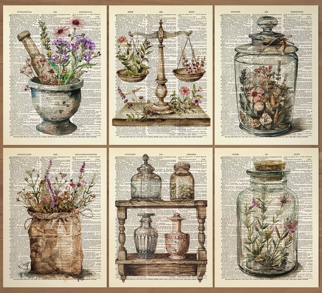 Pharmacist Print Set 6 Pharmacy Wall Art Medicine Pharmacist Poster ...