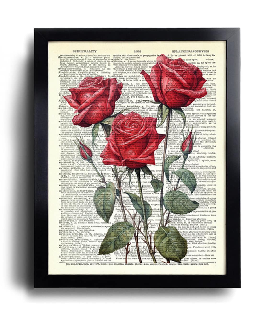 Rose Flower Print Set of 6 Rose Flowers Wall Art Rose Poster Rose Print ...