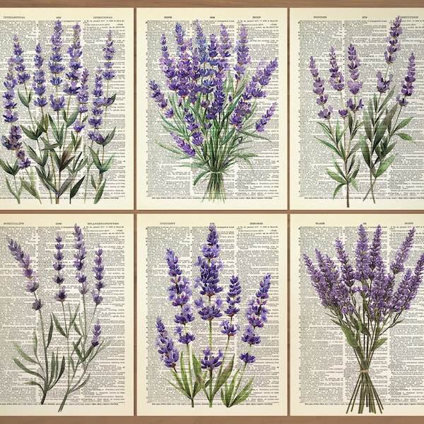 Lavender Print - Etsy
