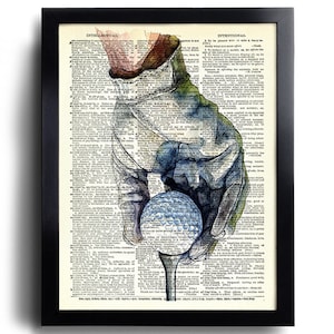 Golf Print Set of 5 Golf Poster Golfing Poster Vintage Golf Wall Decor ...