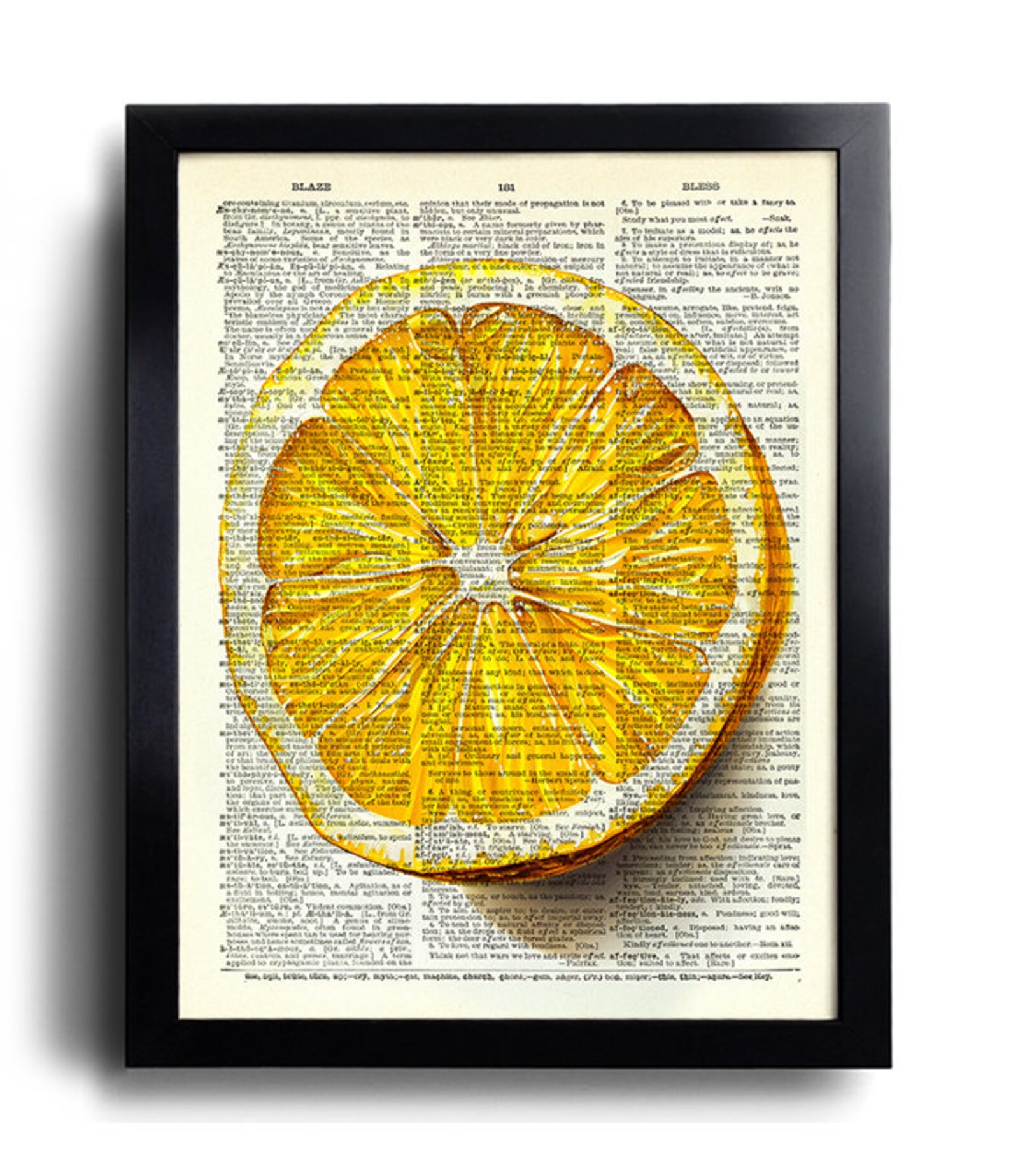 Lemon Print Set of 6 Lemon Fruit Wall Art Lemon Poster Lemon Painting ...