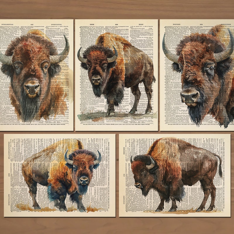 Buffalo Print - Etsy
