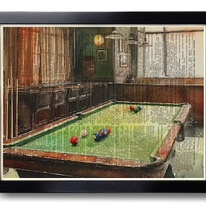 Billiards Print Set of 5 Billiards Wall Art Billiards Poster Vintage ...