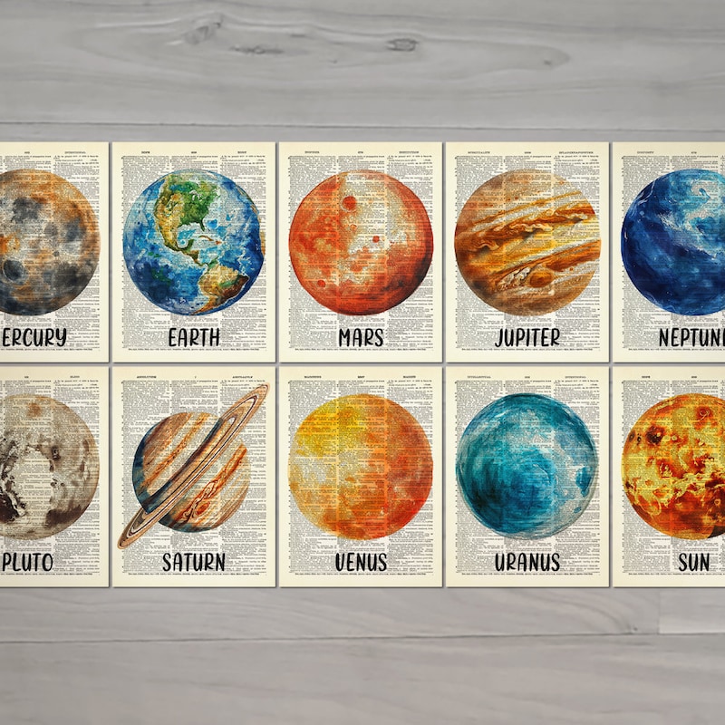 Planet Prints - Etsy