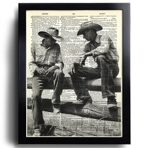 Cowboy Print Set of 8 Cowboy Poster Cowboy Wall Art Cowboy Art Print ...