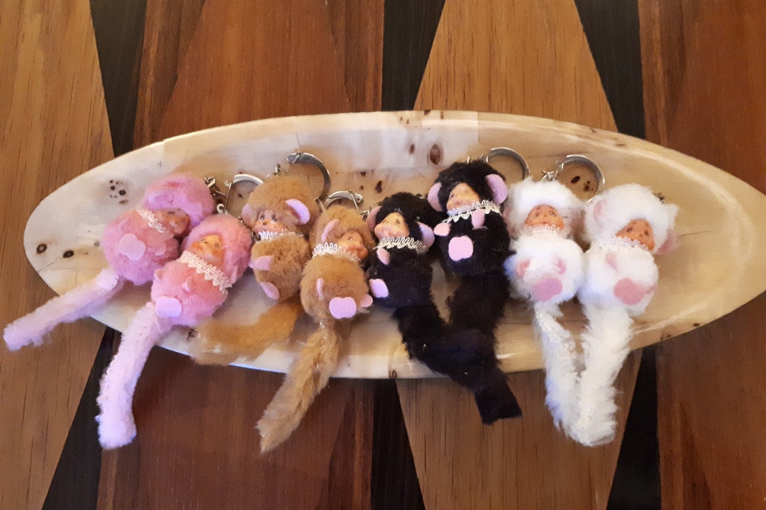 VINTAGE CHICABOO/MONCHICHI monkey style keyring new old - Etsy.de