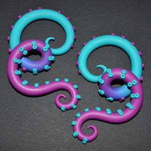 Octopus Tentacles Earrings / Fakers - Faux Gauges and Earrings for ...
