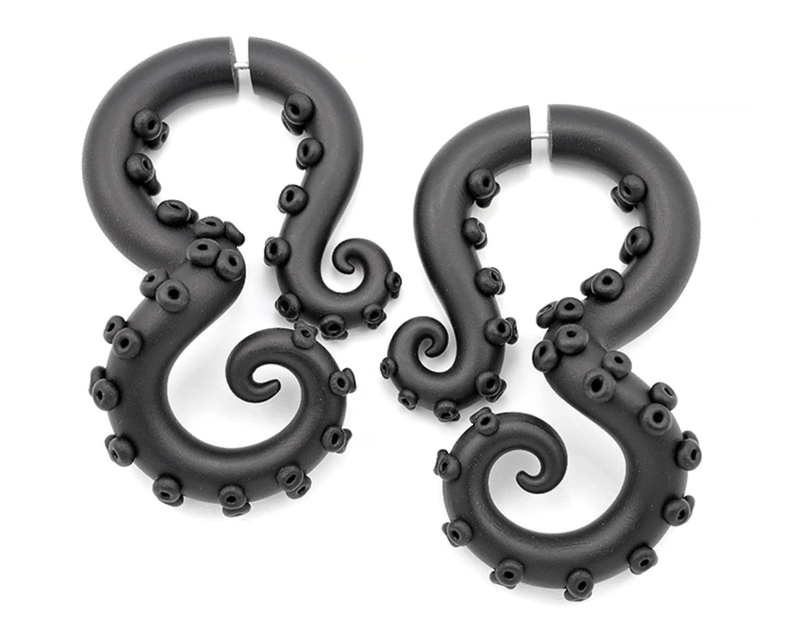 Octopus Tentacle Earrings Ear Piercings Ear Gauges Real Plugs - Etsy