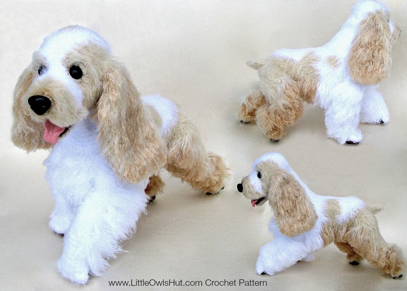 104IT the English Cocker Spaniel Crochet Tutorial. Amigurumi Toy PDF by ...