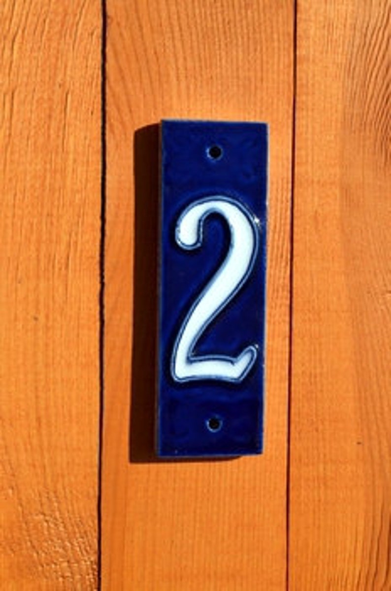 Ceramic House Number. Hand-made - Etsy