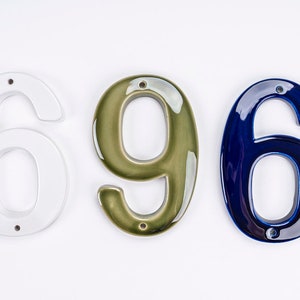 Ceramic Hand-made House Numbers - Etsy