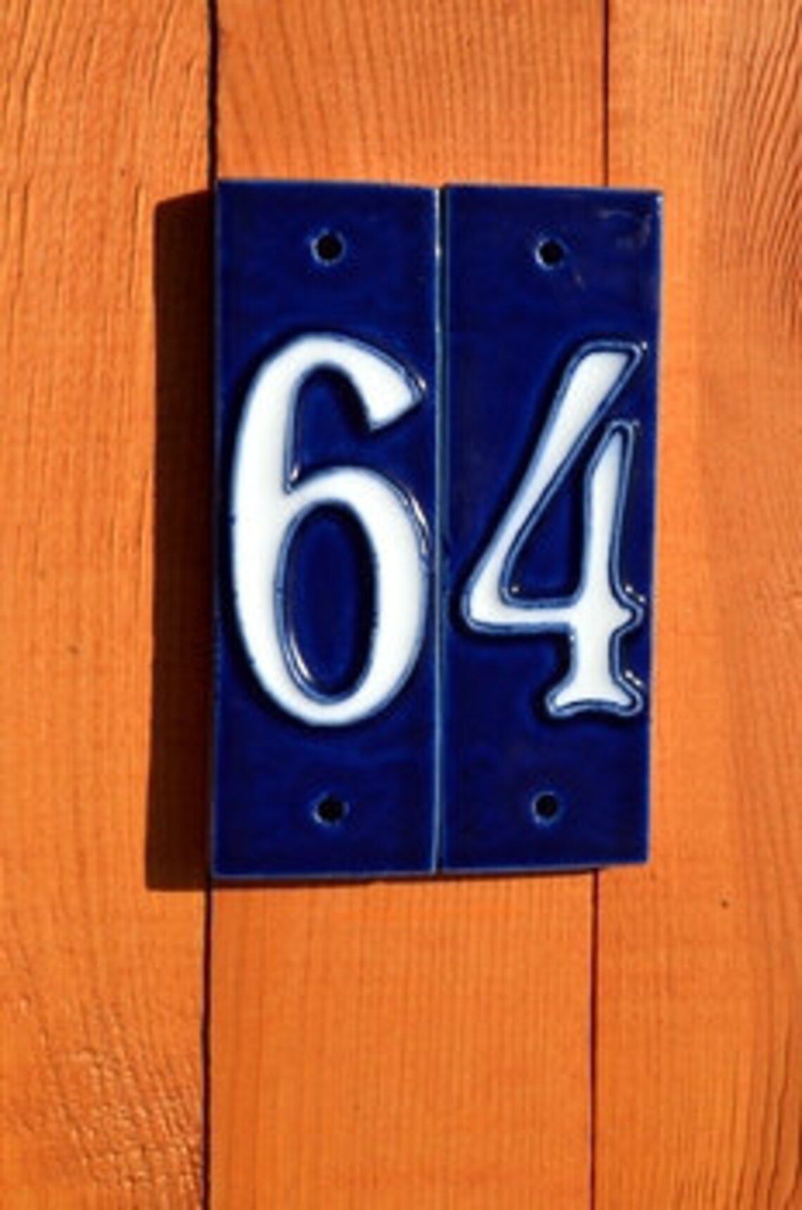 Ceramic House Number. Hand-made | Etsy