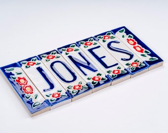 Hand-made Ceramic Name Plates Tiles | Etsy