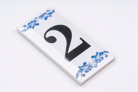 Ceramic House Number Made by Hand | Etsy