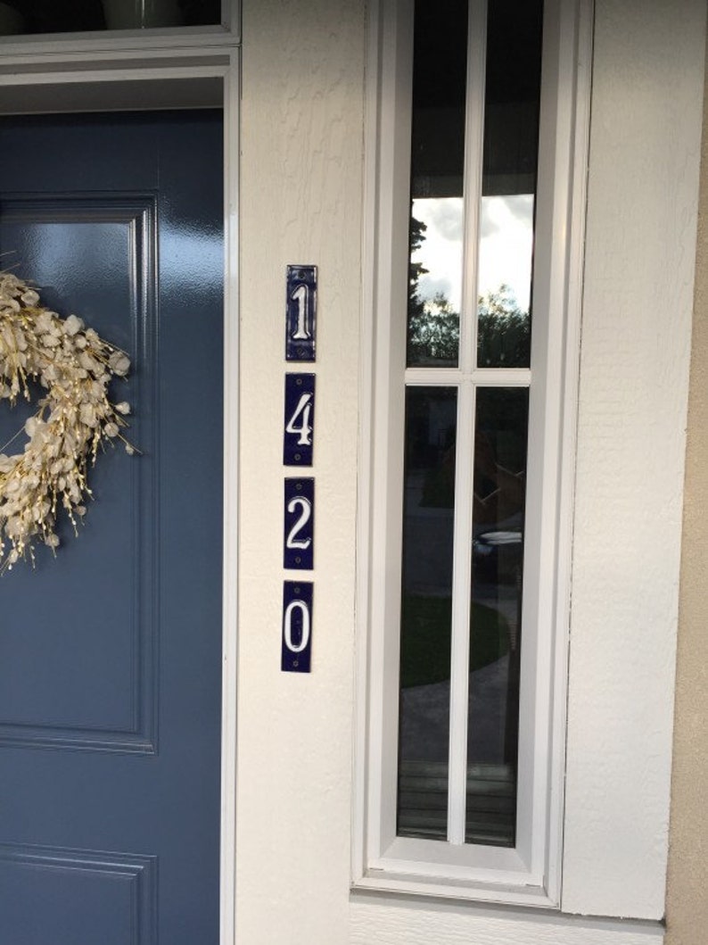 Ceramic House Number. Hand-made - Etsy