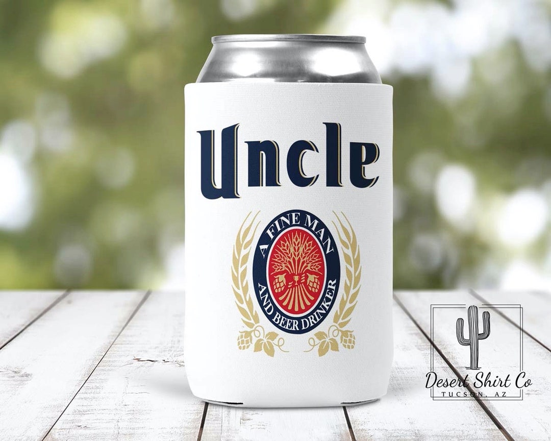 UNCLE / A Fine Man A Beer Drinker / 12oz Regular Can Cooler / Insulated ...