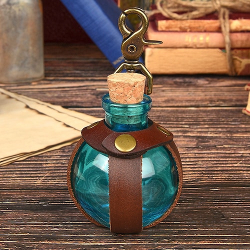 Small Potion Bottle With Clasp Glass Potion Bottle With - Etsy