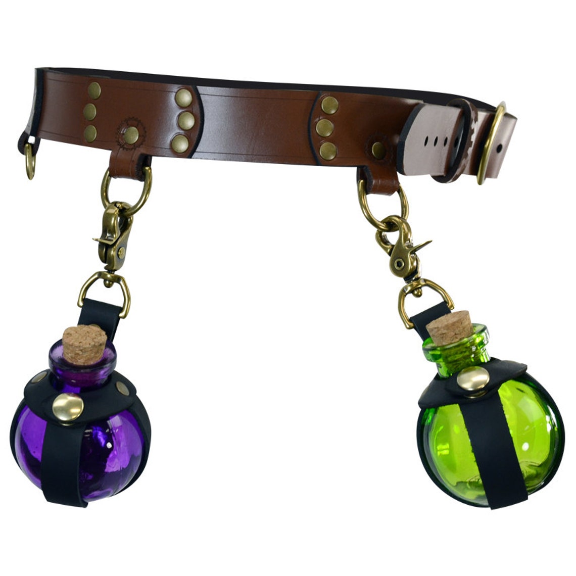 Small Potion Bottle With Clasp Glass Potion Bottle With - Etsy