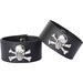 Leather Wrist Cuffs With Skull and Crossbones - Pirate Wrist Cuffs - # ...