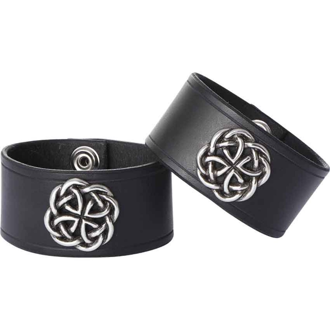Leather Wrist Cuffs With Celtic Knot Celtic Wrist Accessory - Etsy