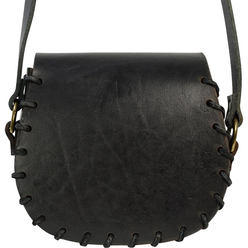 Leather Pouch With Shoulder Strap Leather Satchel DK7121 | Etsy