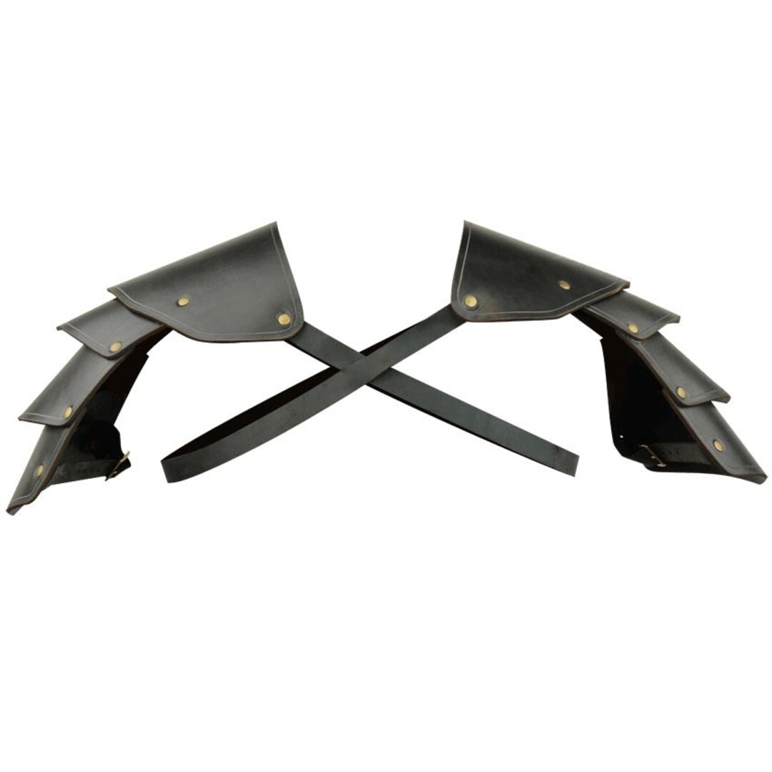 Knights Leather Spaulders - Leather Armour - #DK5111 - Etsy