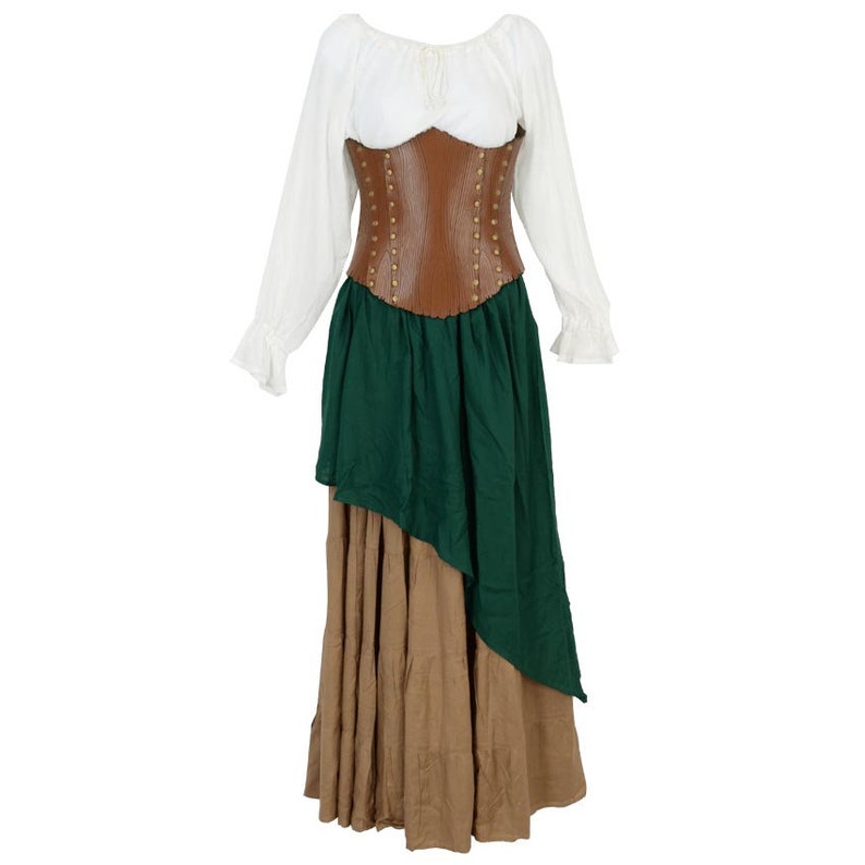 Woodland Tree Bark Corset Hard Leather Corset DK7009 - Etsy