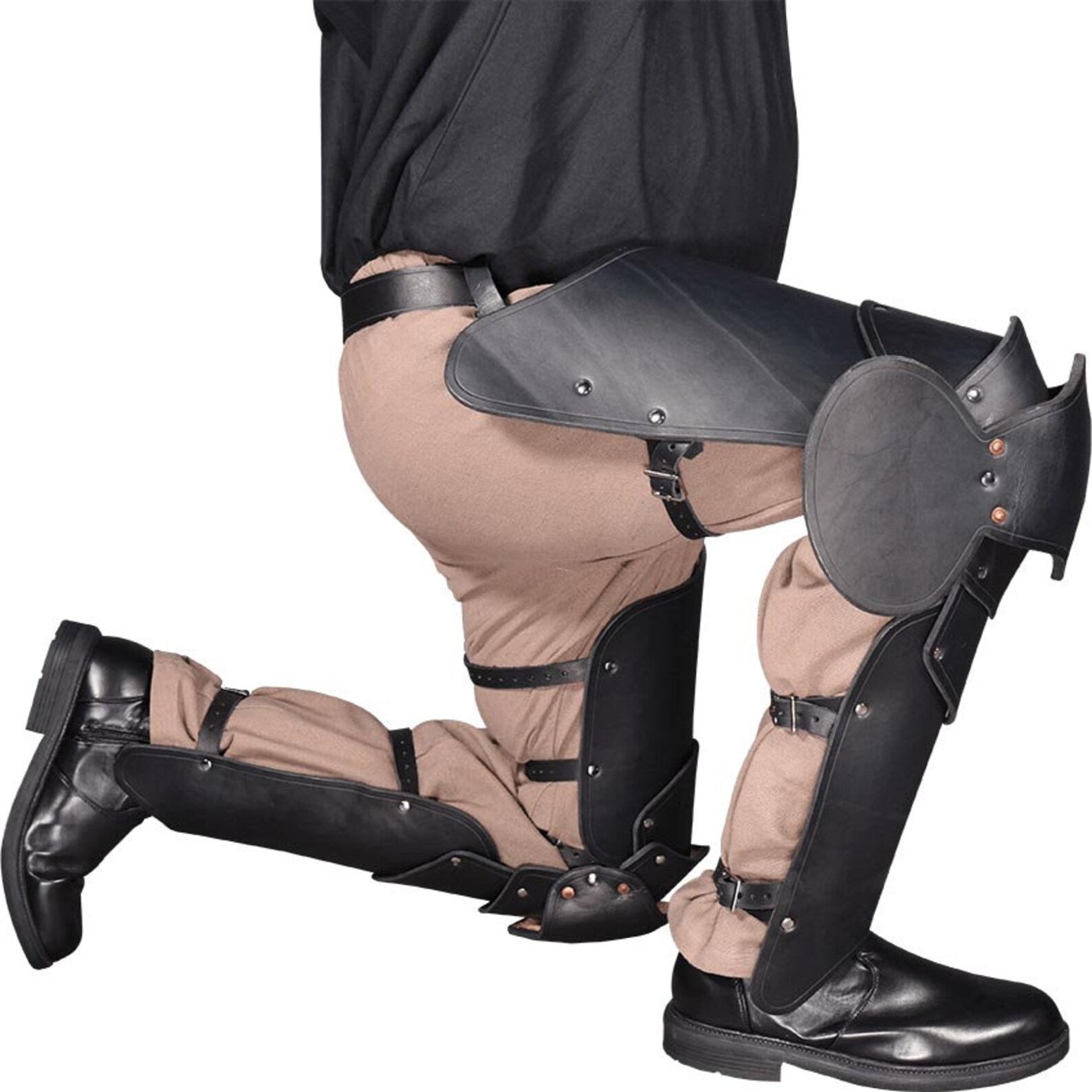 Full Leather Leg Armour Medieval Leg Armor DK5233 | Etsy