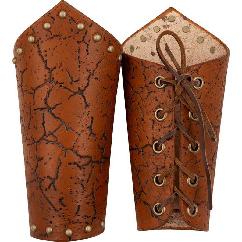 Ancient Warrior Leather Bracers Medieval Leather Bracers - Etsy