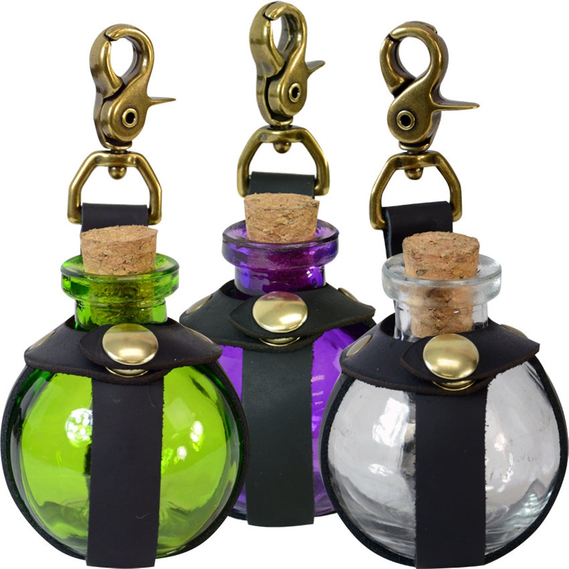 Small Potion Bottle With Clasp Glass Potion Bottle With - Etsy