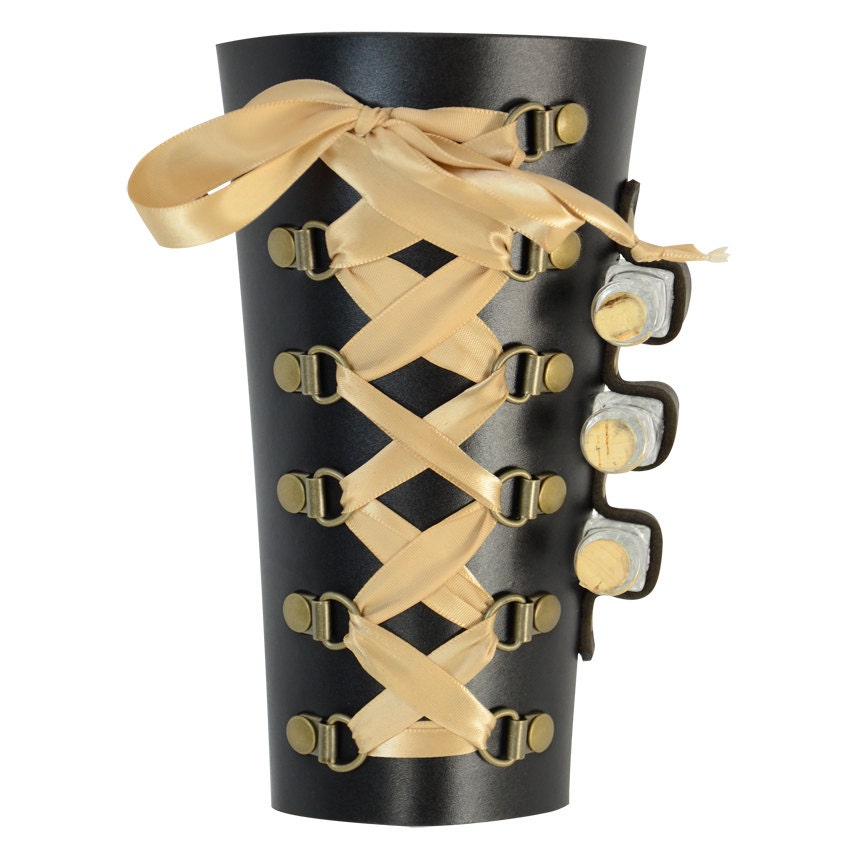 Ladies Steampunk Bracer With Vials Steampunk Arm Bracer / - Etsy