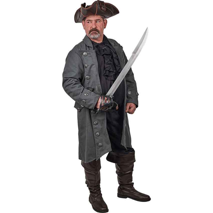 Canvas Buccaneer Coat, Heavy Cotton Pirate Jacket, Pirate Clothing, Ren ...
